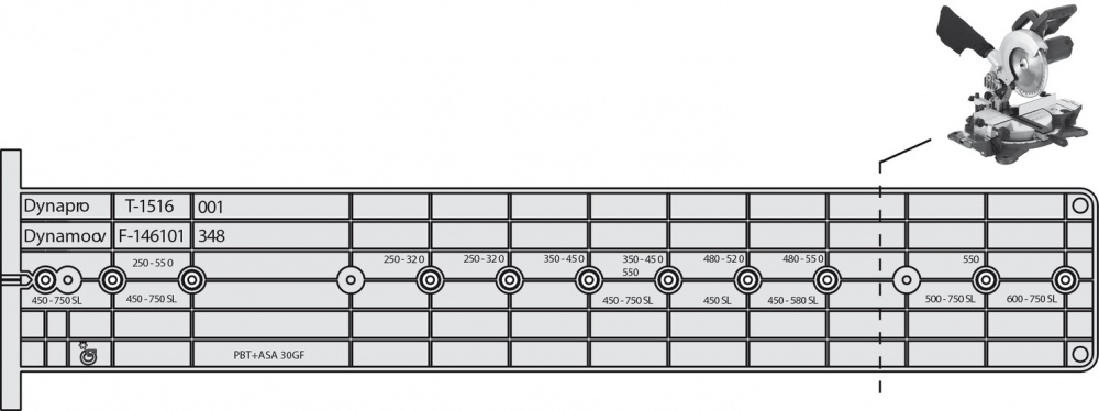 Drilling Jig Template for Dynapro and Dynamoov Runners - solmer.co.uk